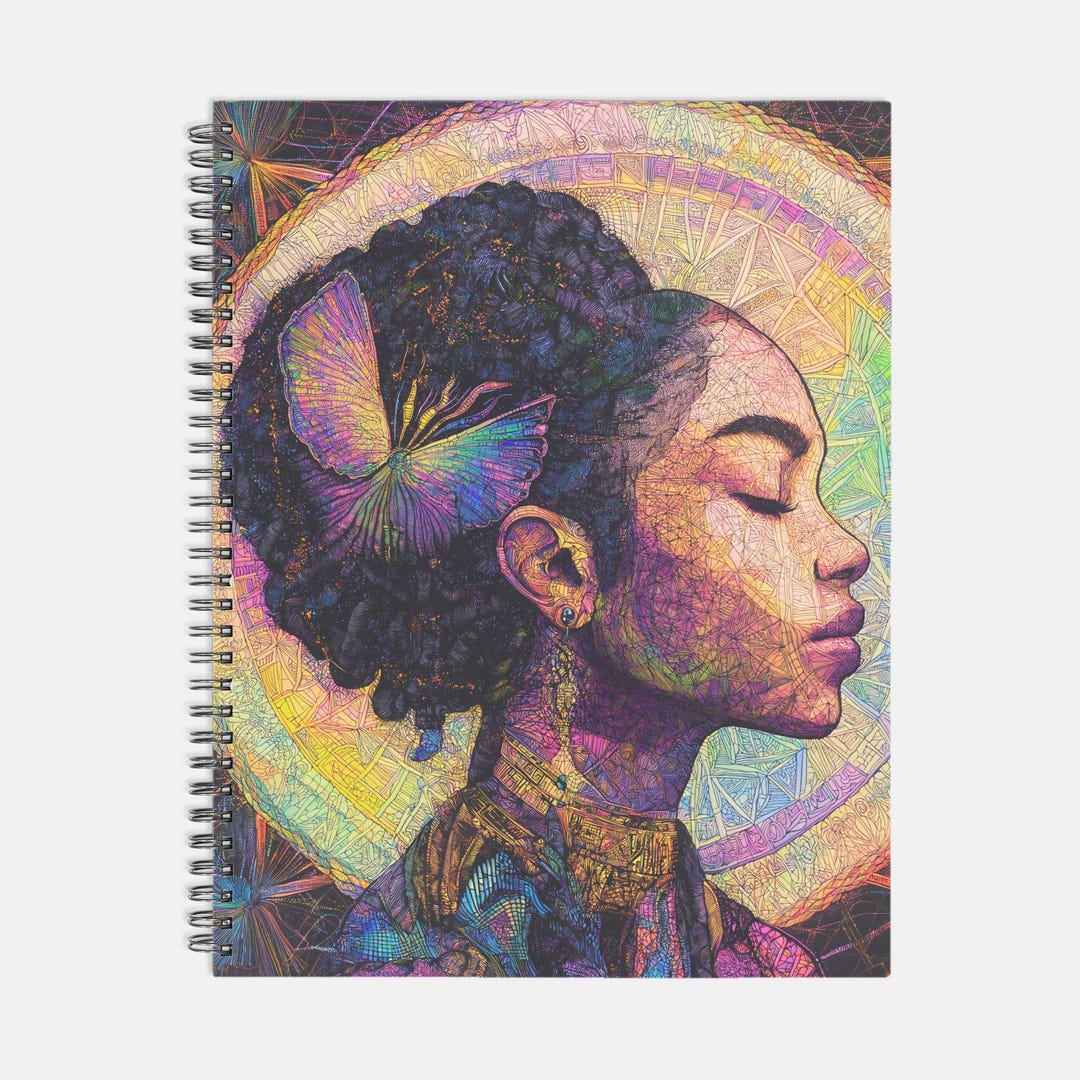 Beautiful Black Woman Notebook Spiral 8.5 X 11 - Etsy