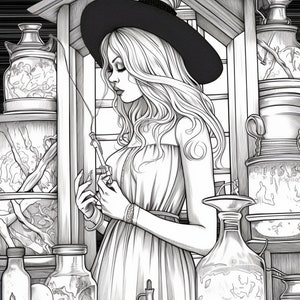 Best Selling Witch Coloring Pages 20 Pages Adult Coloring Pages ...