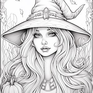 220 Witches Coloring Pages Halloween for Adults Coloring Pages ...