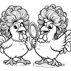 Best Seller 97 Crazy Chicken Funny Coloring Book Pages for Kids ...