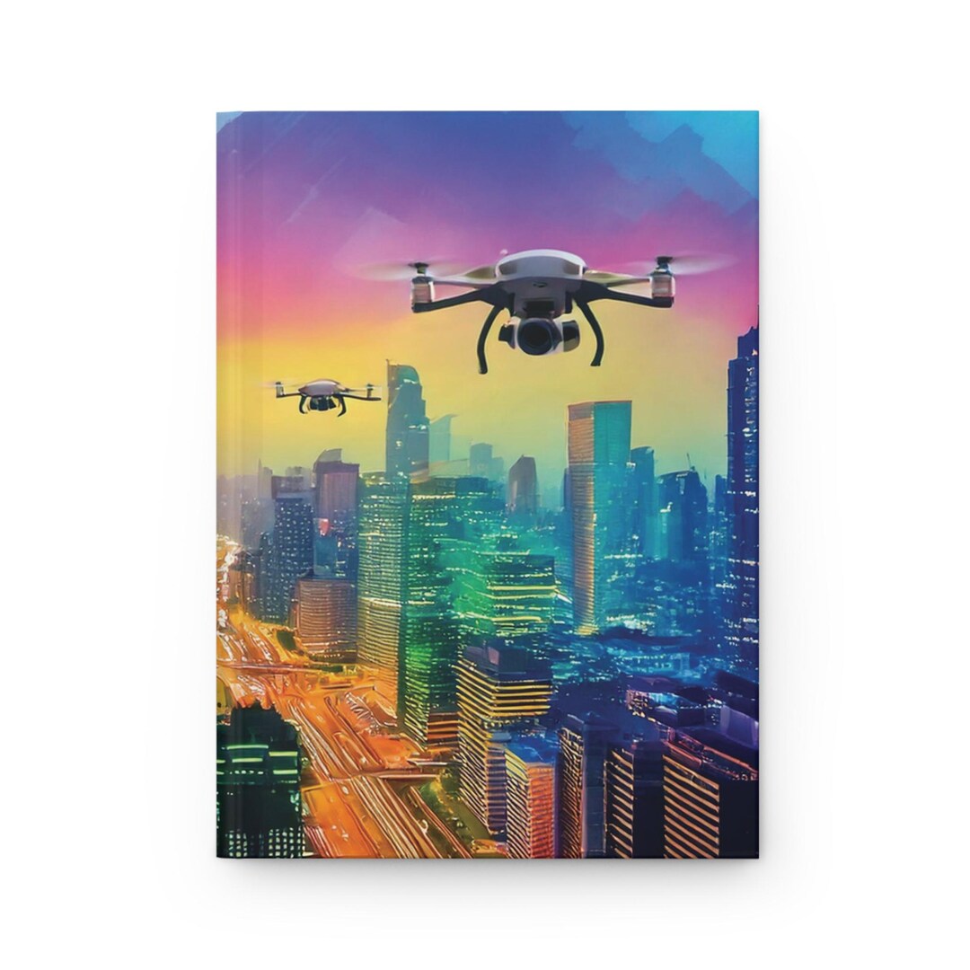 Drones Notebook Artificial Intelligence AI Hardcover Notebook, 5.75"x8 ...