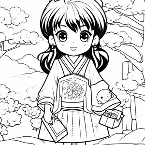 235 Cute Japanese Anime Coloring Pages for Kids Coloring Pages ...