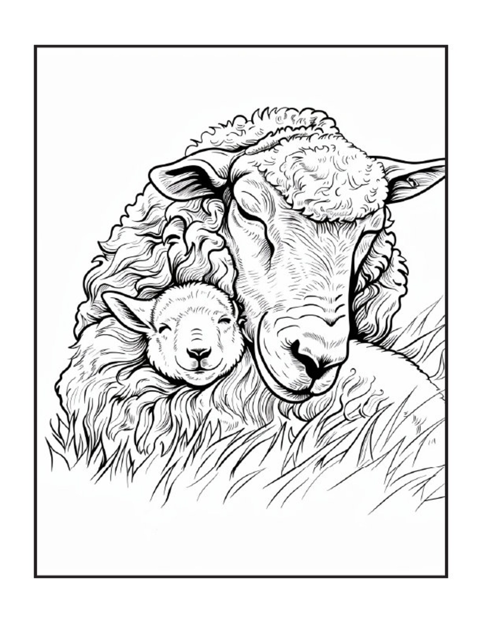 120 Farm Animals Coloring Pages - Adult and Kid Coloring Pages ...