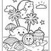 150 Cute Kawaii Summer Coloring Pages Printable Digital PDF for Kids ...