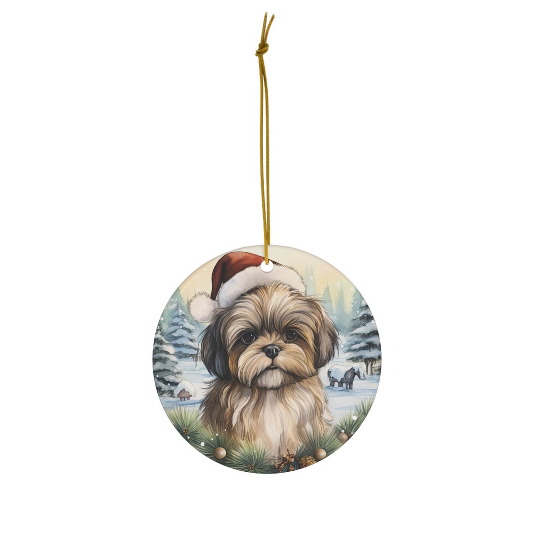 Shih Tzu Christmas Ornament Ceramic Best Selling Item Most Popular Item ...