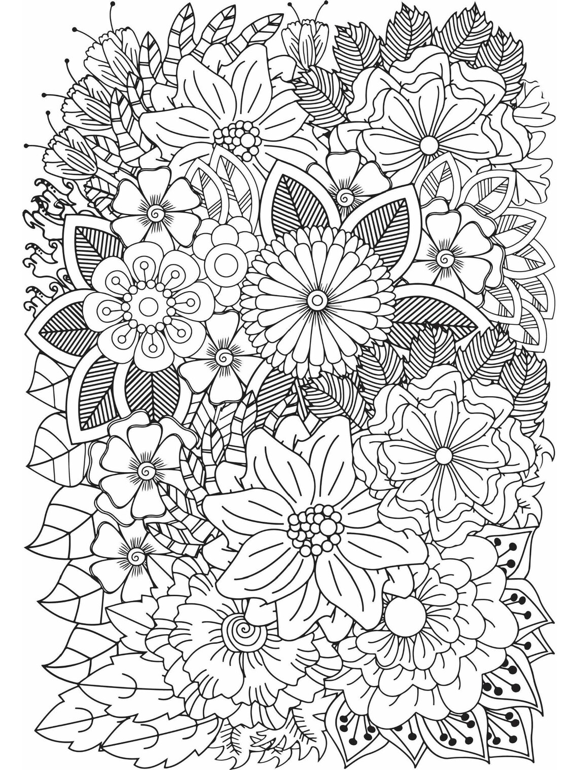 Best Seller Adult Coloring Pages Printable Digital Instant Download PDF ...