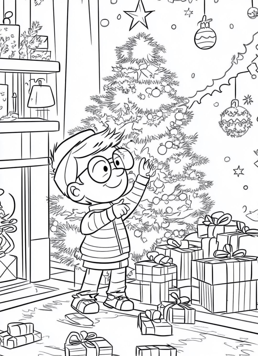 100 Cute Christmas Coloring Pages Adult and Kid Coloring Pages ...