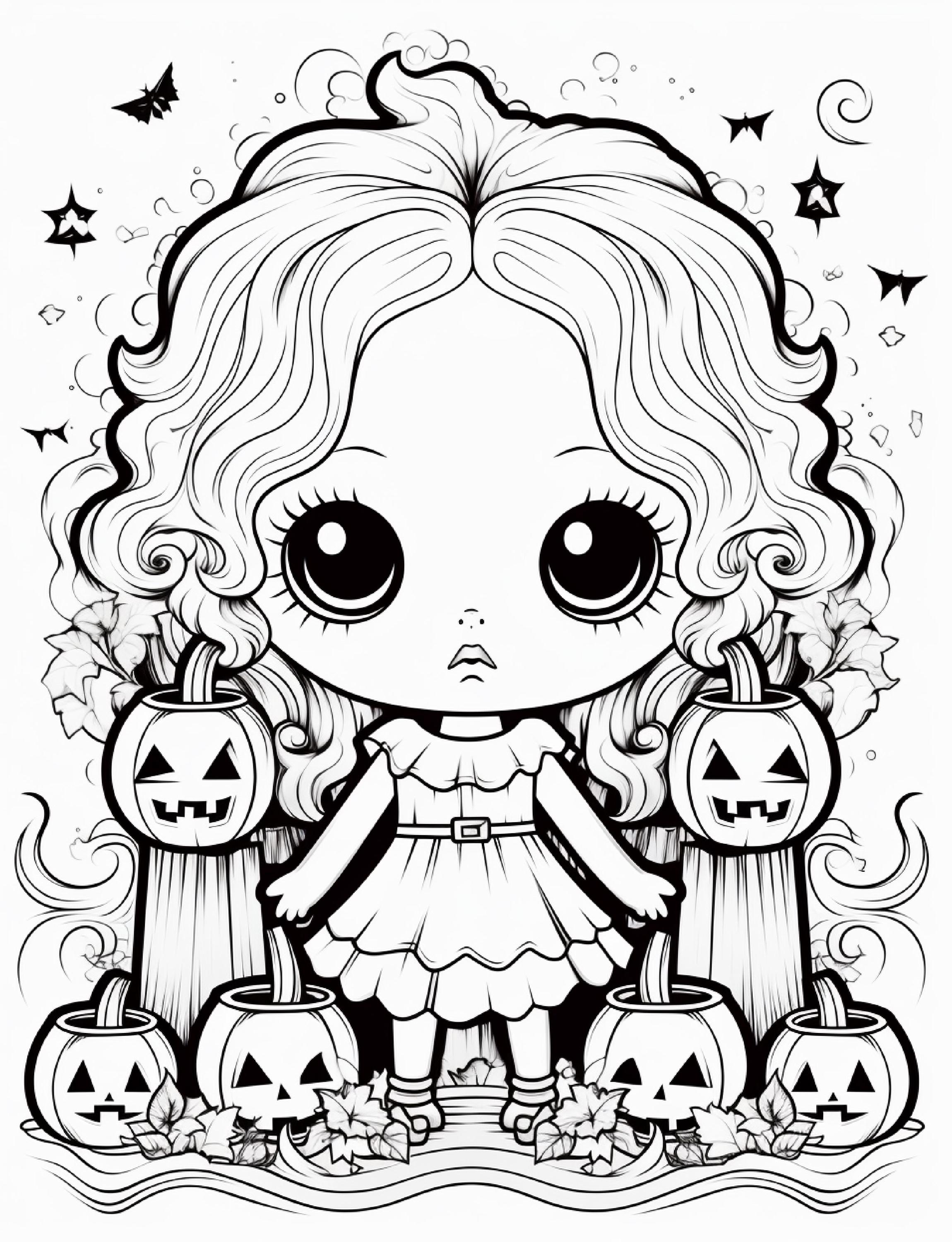 Best Selling 300 Creepy Halloween Coloring Pages Adult and Kid Coloring ...
