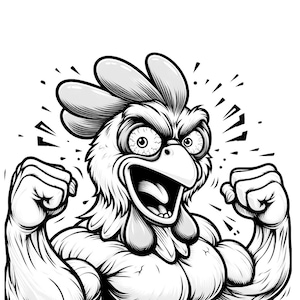 Best Seller 97 Crazy Chicken Funny Coloring Book Pages for Kids ...