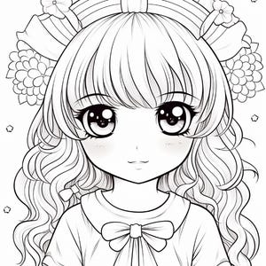 234 Cute Anime Coloring Pages for Kids and Adults Coloring Pages ...