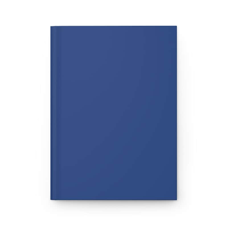 Yinmn Blue Plain Journal Hardcover Notebook 5.75"x8" 150 Lined Pages ...