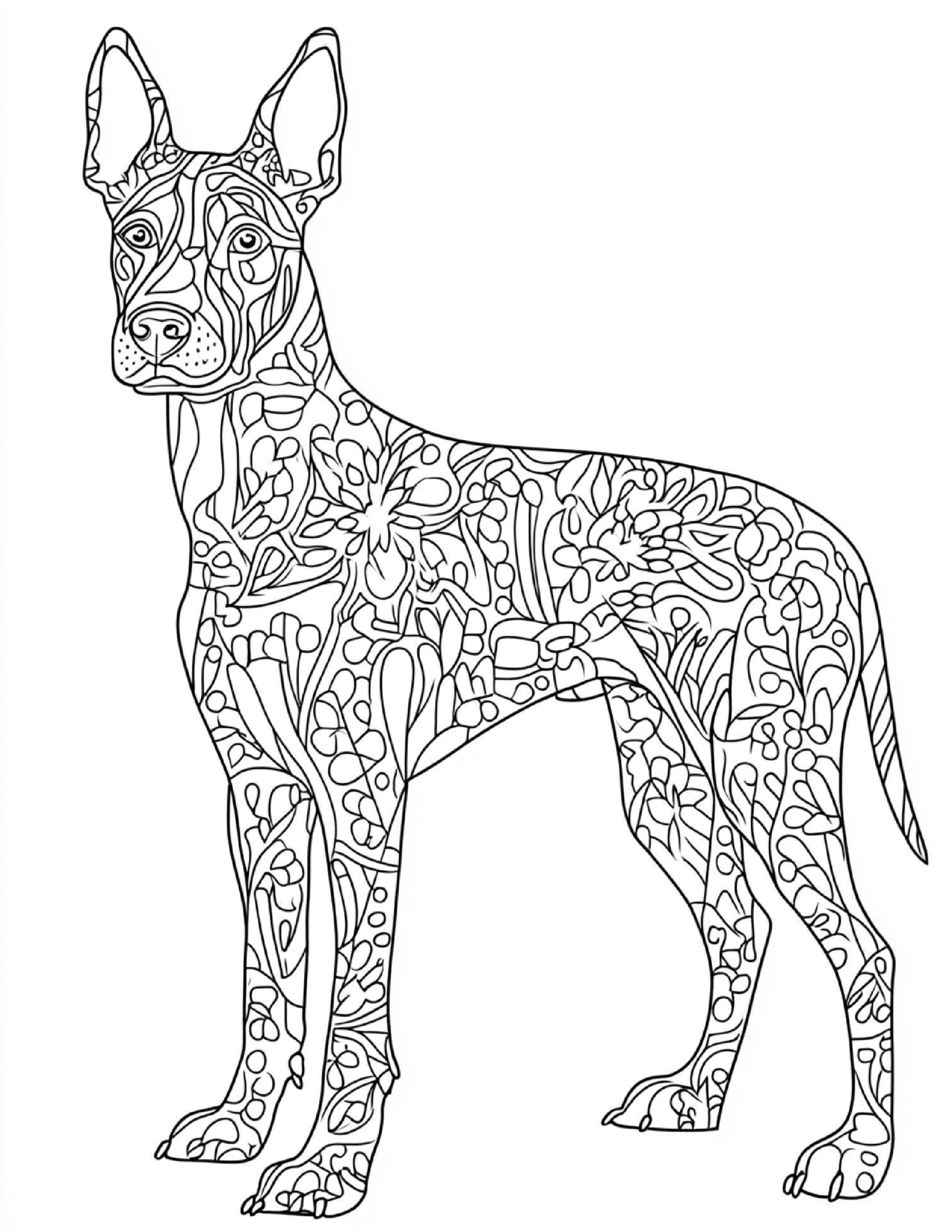 Best Seller 295 Dog Mandala Coloring Pages Adults and Kids Coloring ...