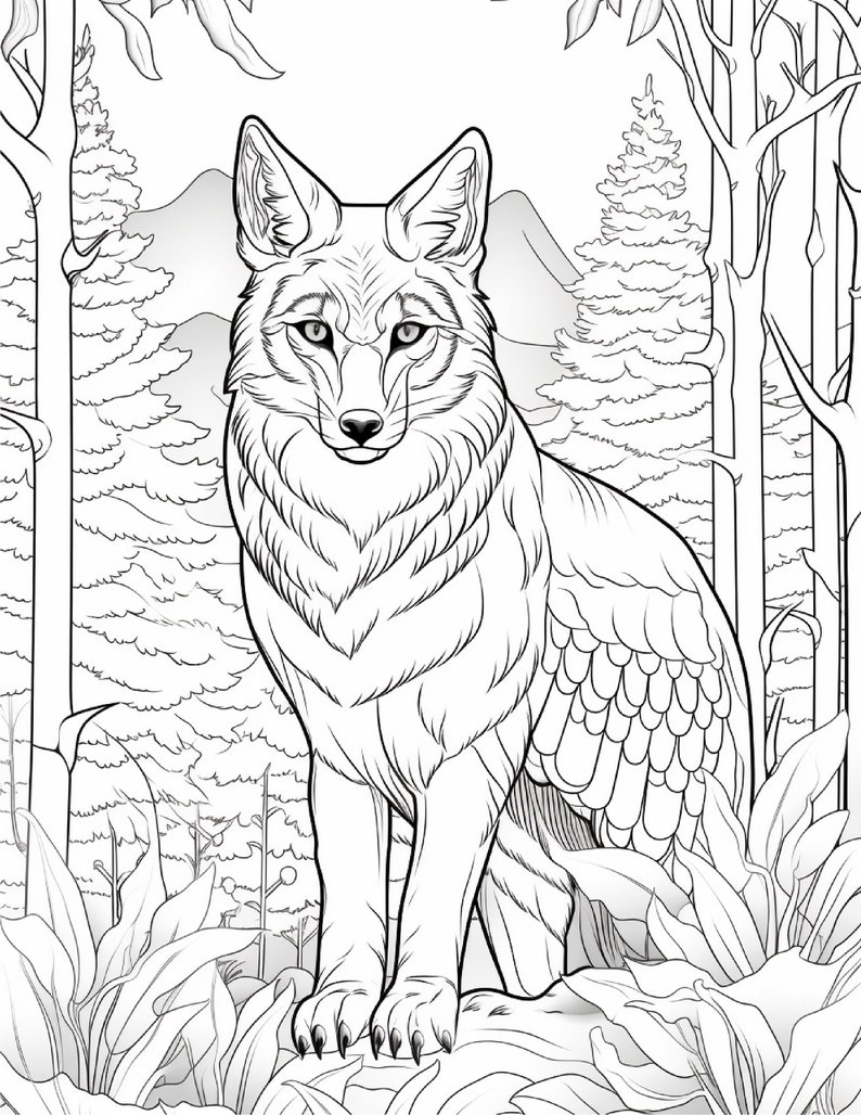50 Winter Animal Coloring Pages for Adults and Kids Coloring Pages ...