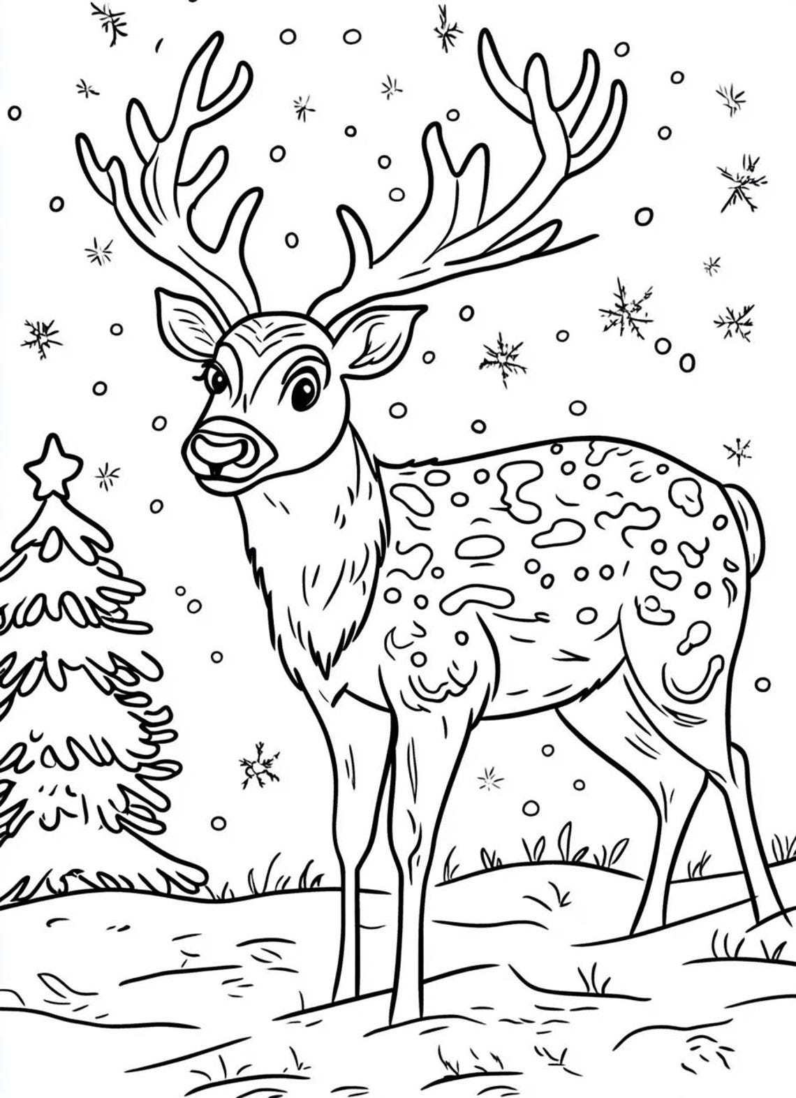 100 Cozy Christmas Coloring Pages Adults and Kids Coloring Pages ...
