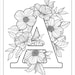 Alphabet Letter Coloring Pages 36 Pages for Kids and Adults Printable ...