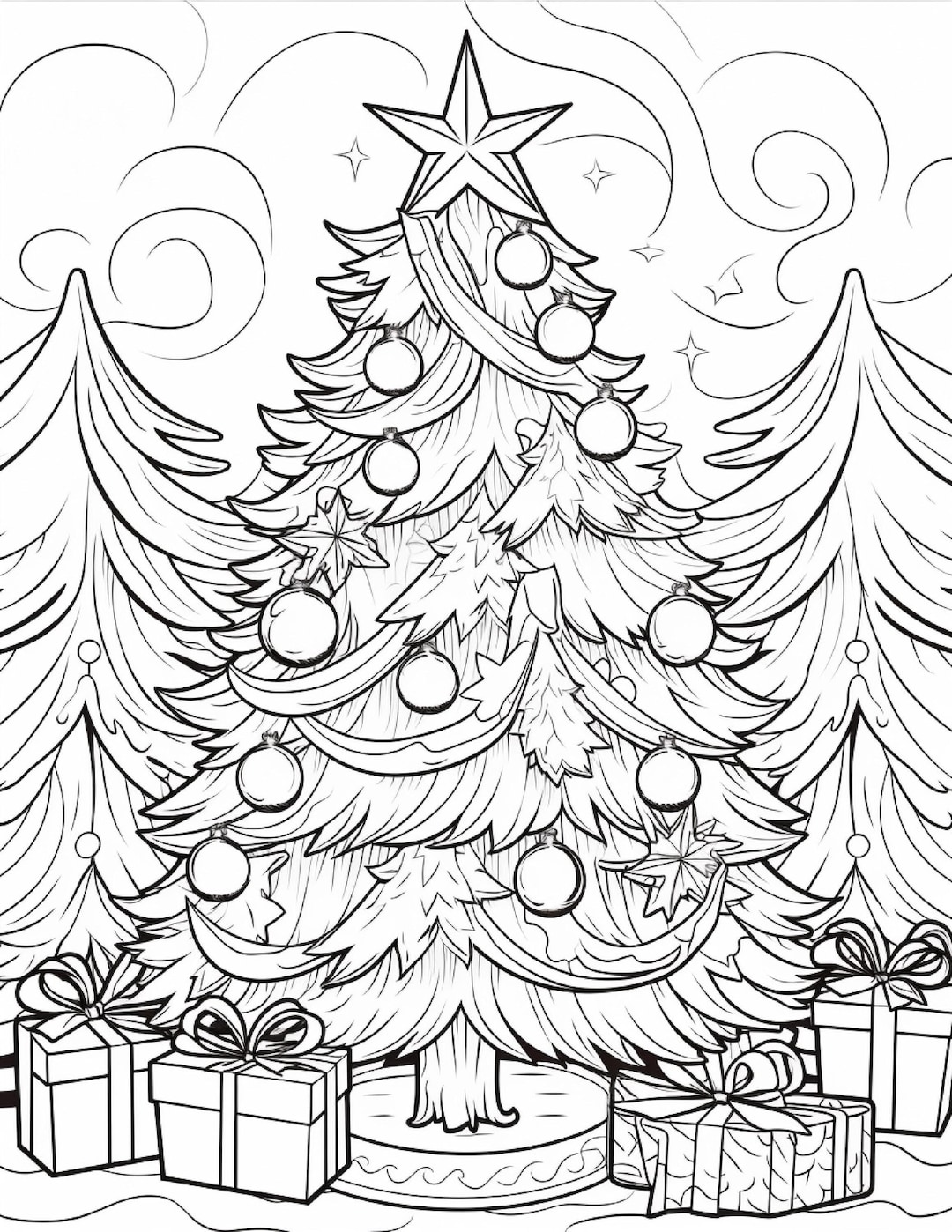 Christmas Coloring Pages - 100 Pages Adult and Kid Coloring Pages ...