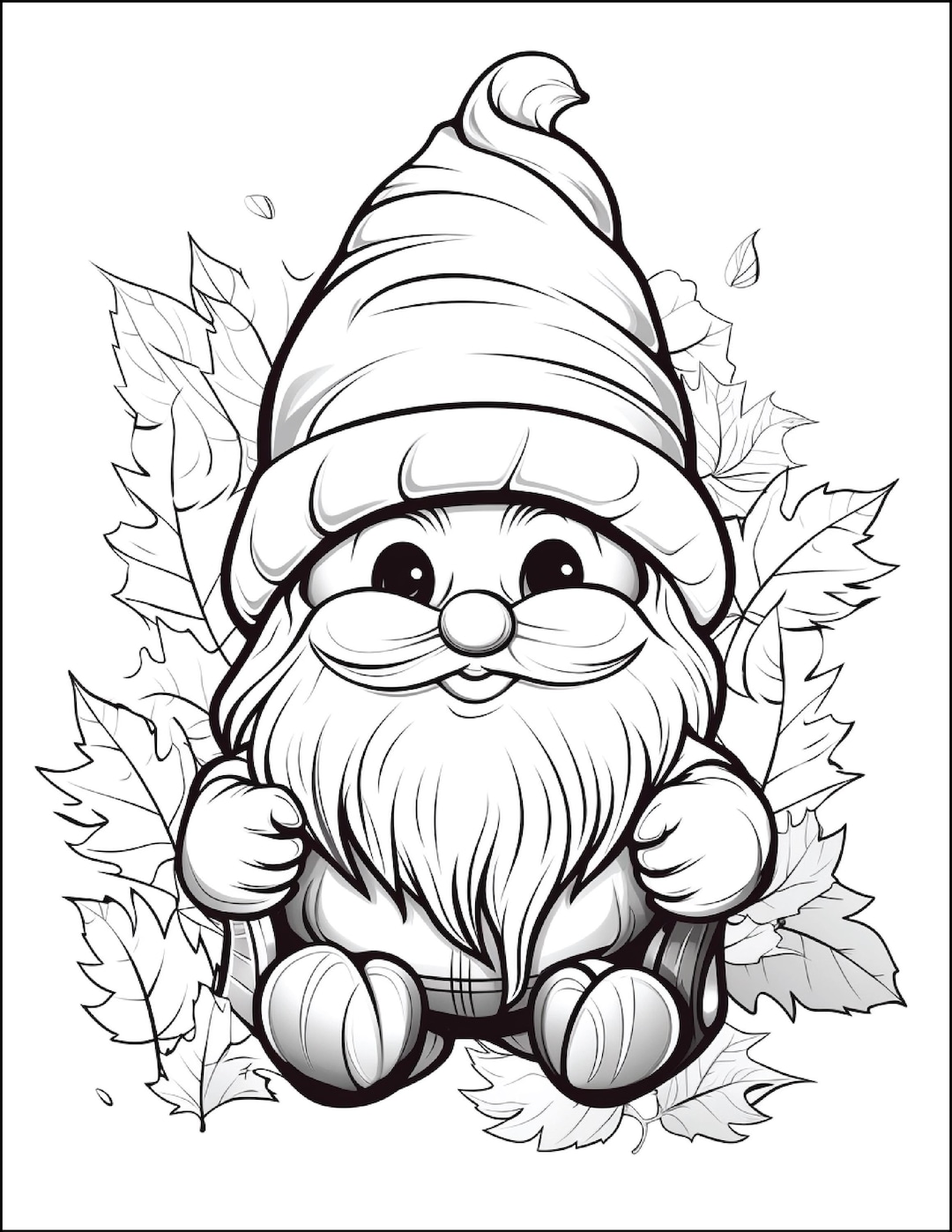 200 Cute Autumn Gnomes Coloring Pages - Adult and Kid Coloring Pages ...