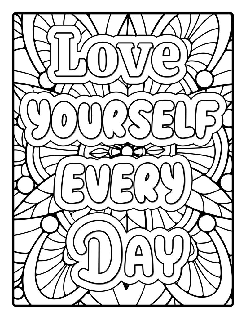 Best Selling 50 Inspirational Quote Coloring Pages Adult Coloring Pages ...