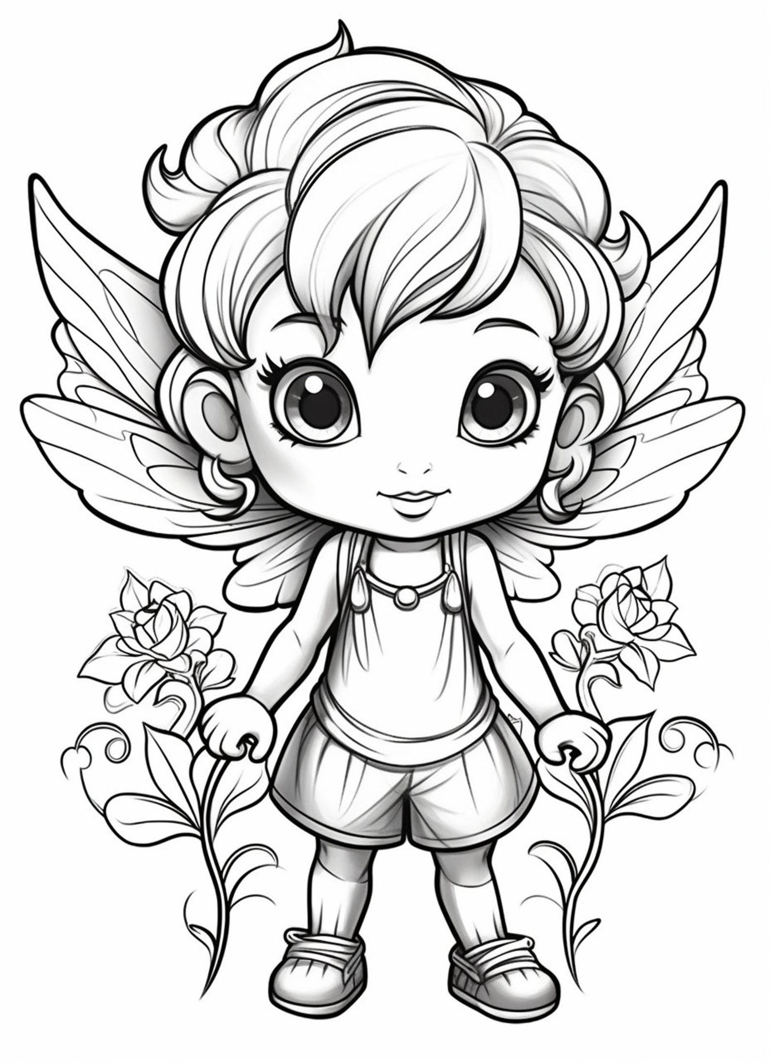 Best Seller 200 Cute Fairy Coloring Pages for Kids and Adults Printable ...