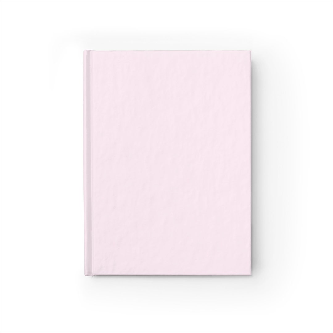 Plain Pink Notebook Journal - 5x7 Inches Hardcover 128 Ruled Line Pages ...