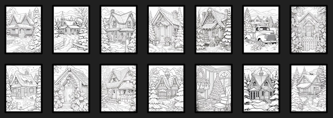 230 Country Christmas Coloring Pages Adult and Kid Coloring Pages ...