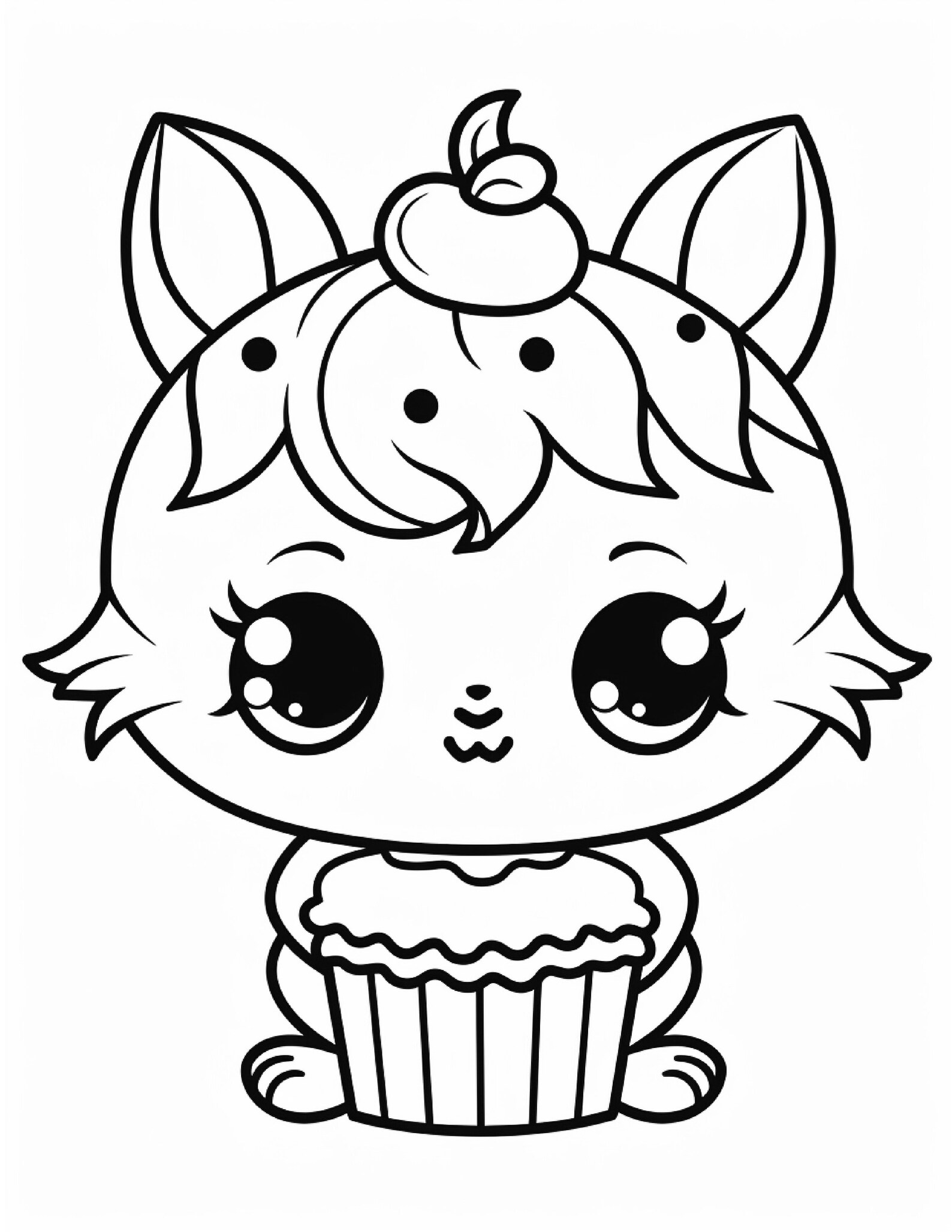 Best Seller 200 Cute Kawaii Coloring Pages for Kids - Printable Digital ...