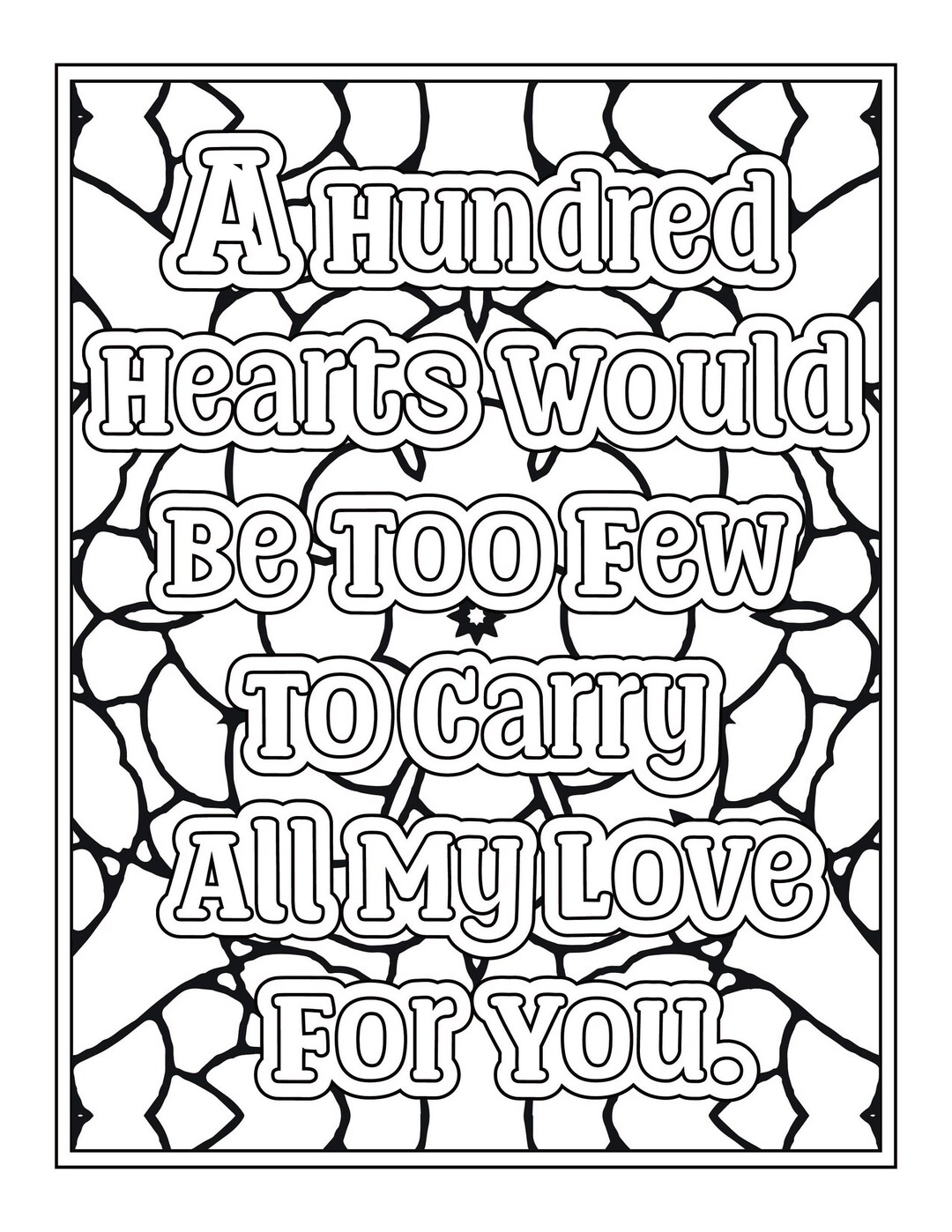 25 Wedding Quotes Coloring Pages for Adults Printable Digital Instant ...
