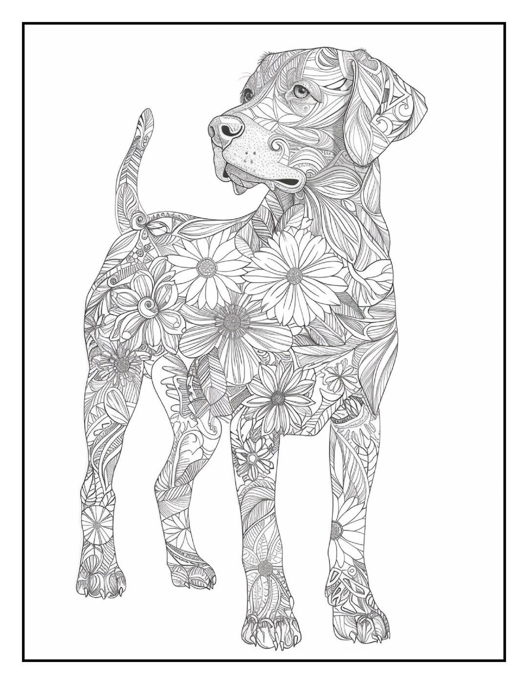 200 Dogs Coloring Pages - Adult and Kid Coloring Pages Printable ...
