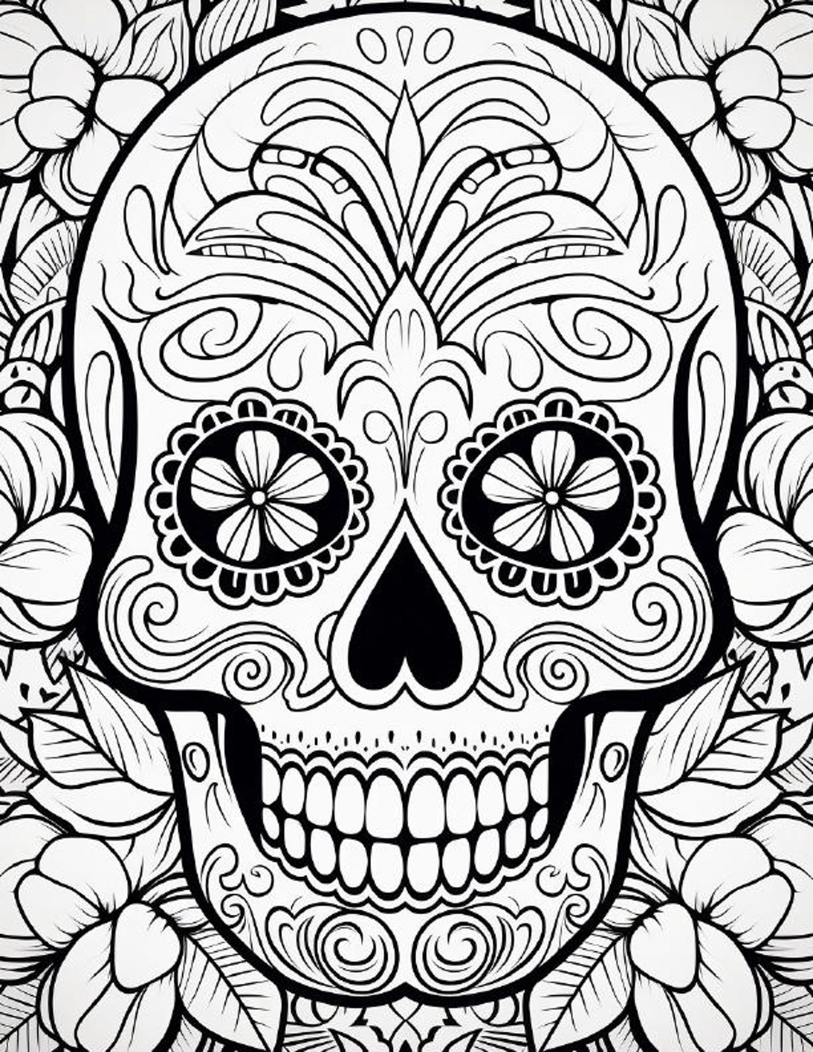 50 Halloween Coloring Pages Printable Digital Instant Download PDF Best ...