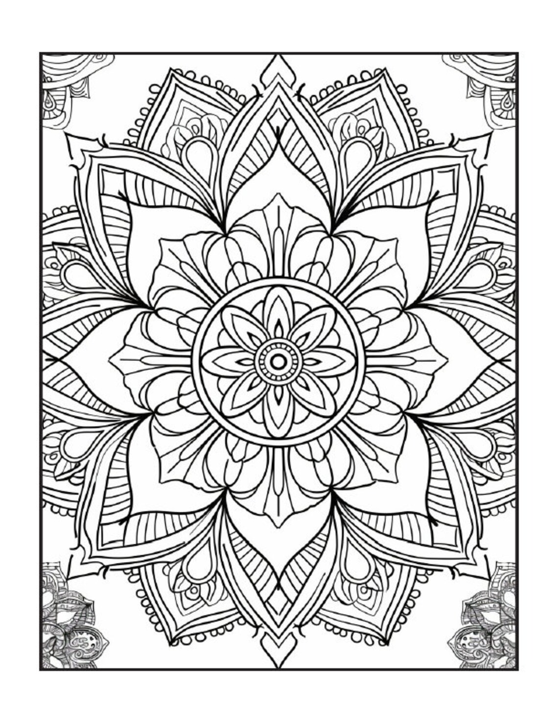 150 Mandala Pattern Coloring Pages - Adult and Kid Coloring Pages ...