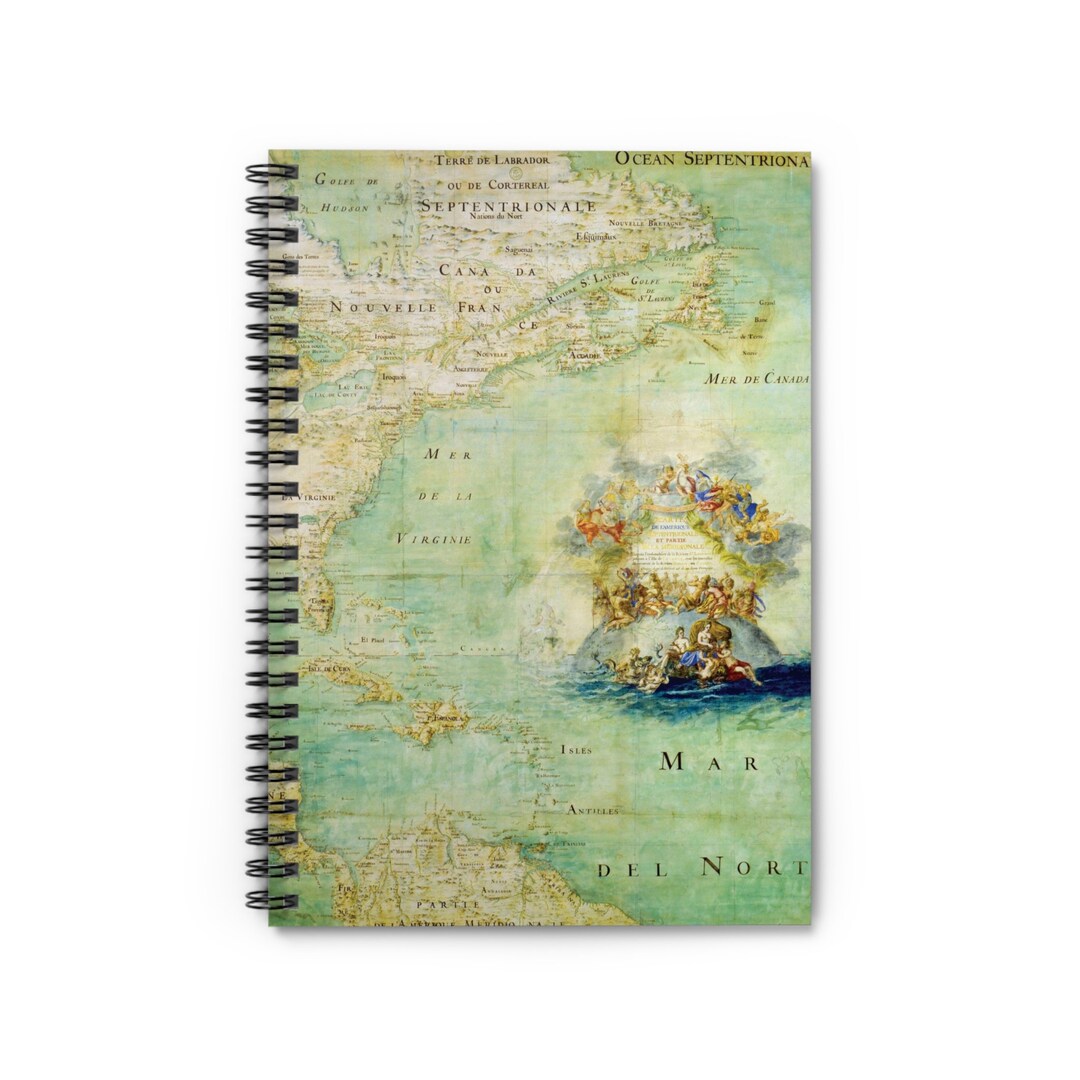 Best Seller Vintage Old America Mal Del Nort Map Notebook 118 Pages ...
