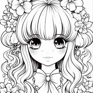 234 Cute Anime Coloring Pages for Kids and Adults Coloring Pages ...