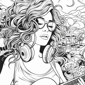 220 Music Coloring Pages for Adults & Kids Coloring Pages Printable ...