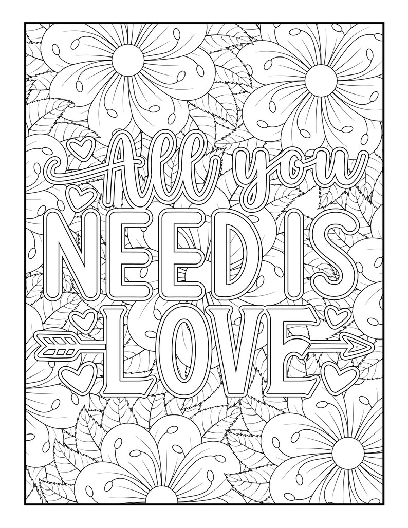 Valentines Day Coloring Pages 40 Pages Adults and Kids Printable ...
