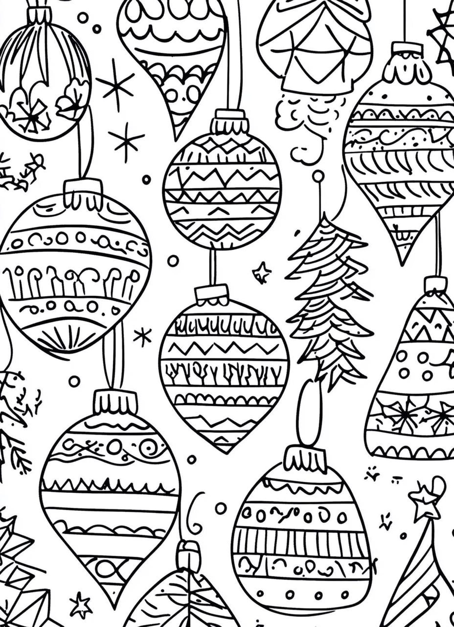 100 Cozy Christmas Coloring Pages Adults and Kids Coloring Pages ...