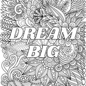 30 Positive Affirmations Zentangle Inspirational Coloring Pages Adult ...