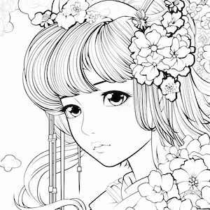 235 Cute Japanese Anime Coloring Pages for Kids Coloring Pages ...