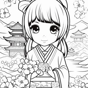 235 Cute Japanese Anime Coloring Pages for Kids Coloring Pages ...