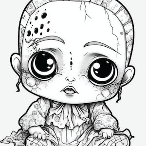 185 Creepy Cute Kawaii Coloring Pages Printable Digital PDF for Kids ...