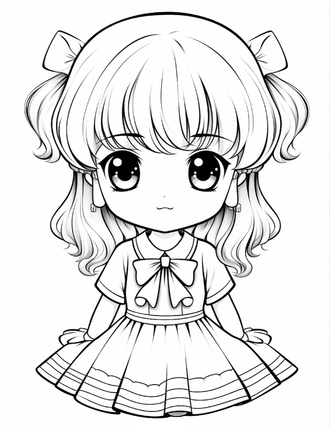 234 Cute Anime Coloring Pages for Kids and Adults Coloring Pages ...