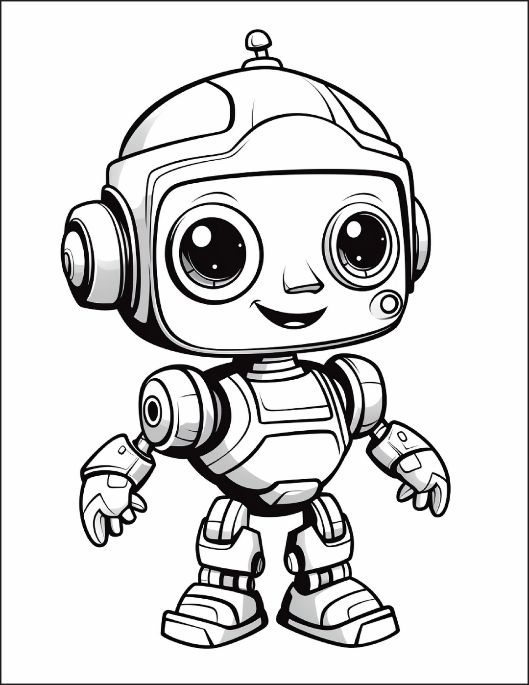 Best Selling 200 Robots AI Coloring Pages Adult and Kid Coloring Pages ...