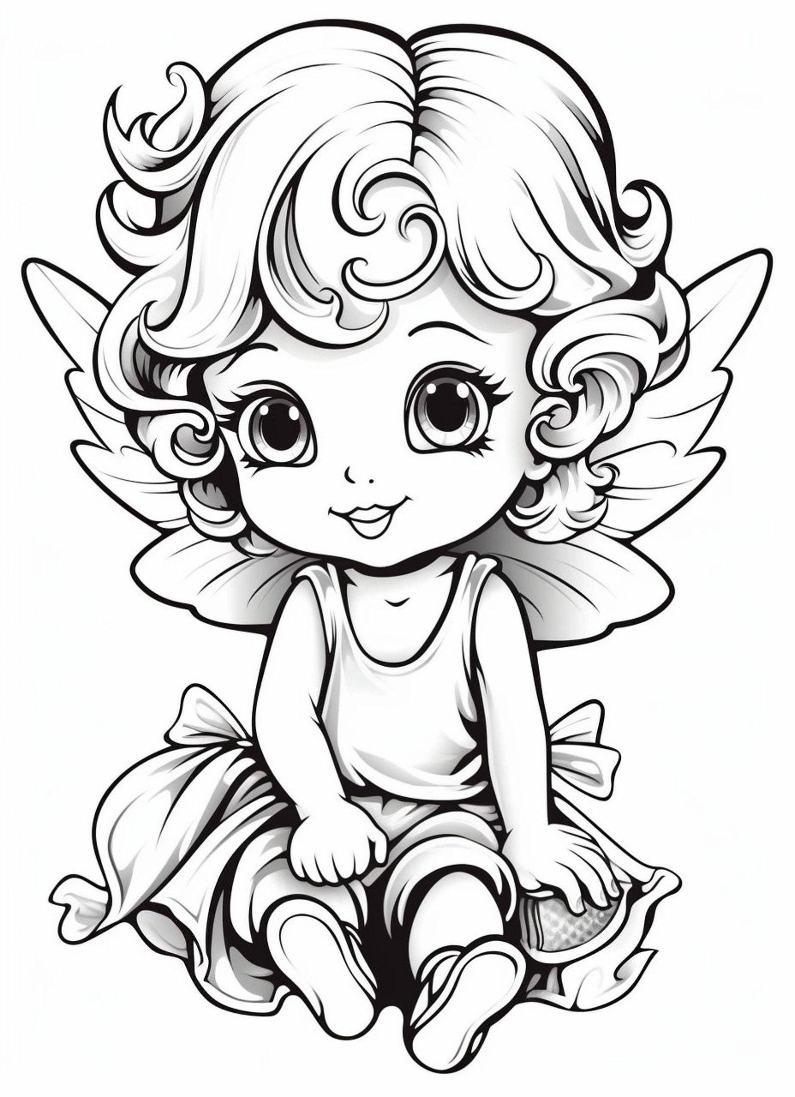 Best Seller 200 Cute Fairy Coloring Pages for Kids and Adults Printable ...