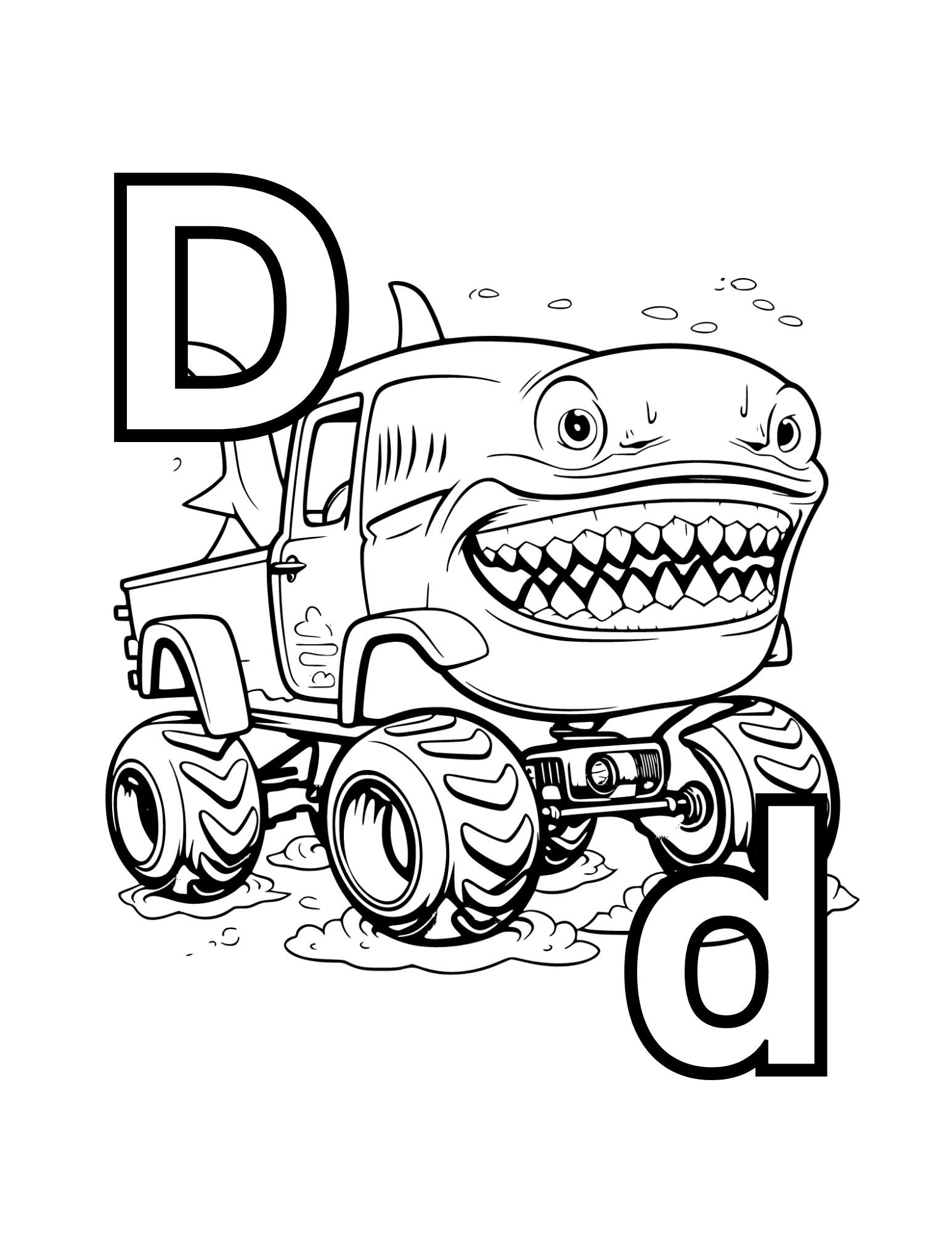 Shark Alphabet Letter Coloring Pages 36 Pages for Kids and Adults ...