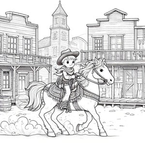 Best Selling 30 Little Cowboys Coloring Pages for Kids and Adults ...