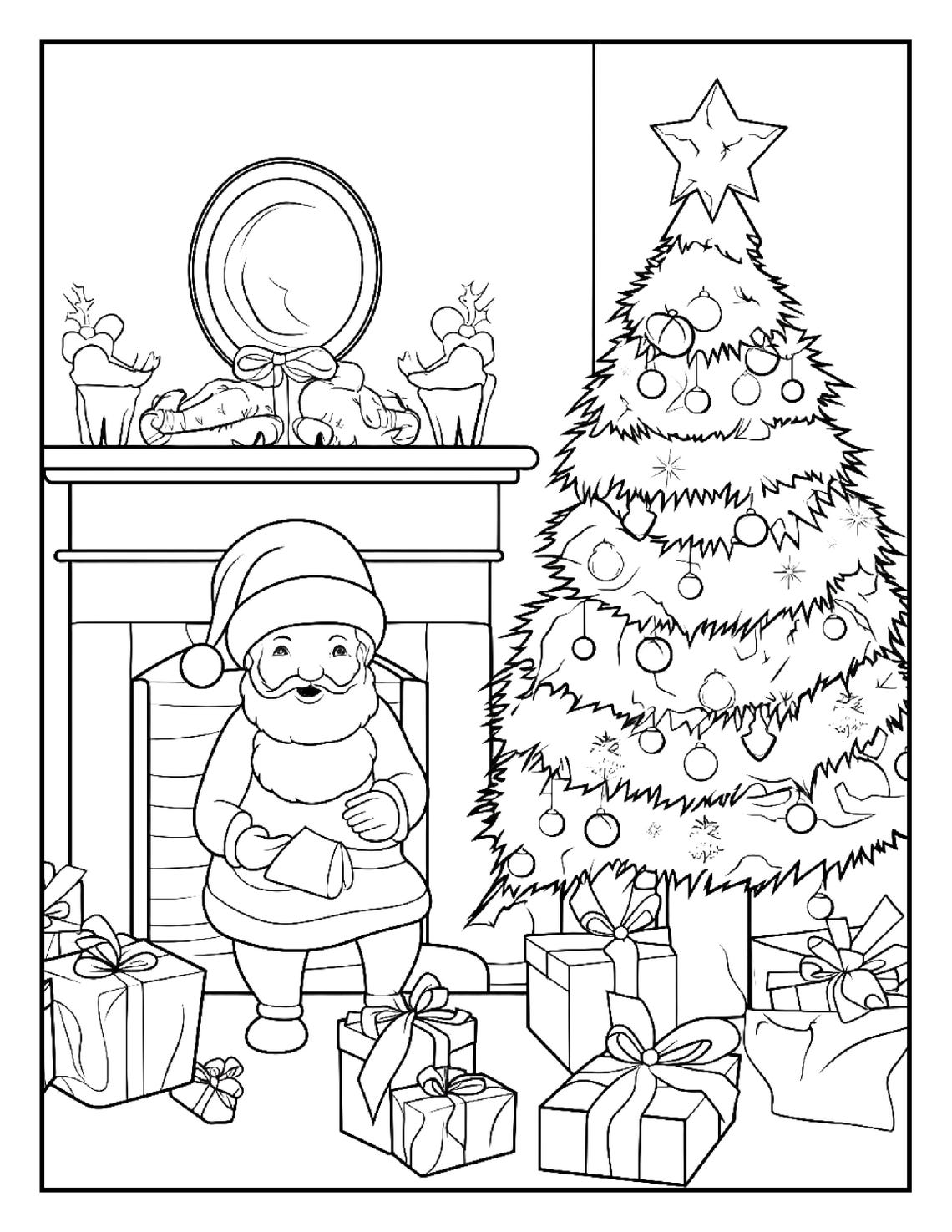 100 Christmas Coloring Pages Adults and Kids Coloring Pages Printable ...