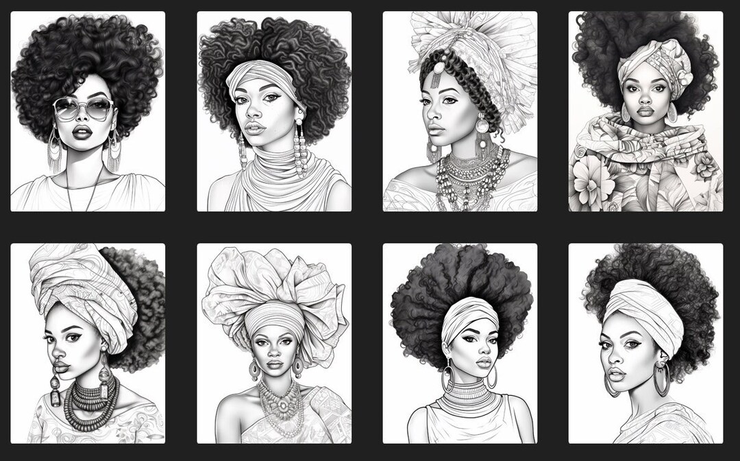 130 Beautiful Women Coloring Book Pages for Kids and Adults Printable ...