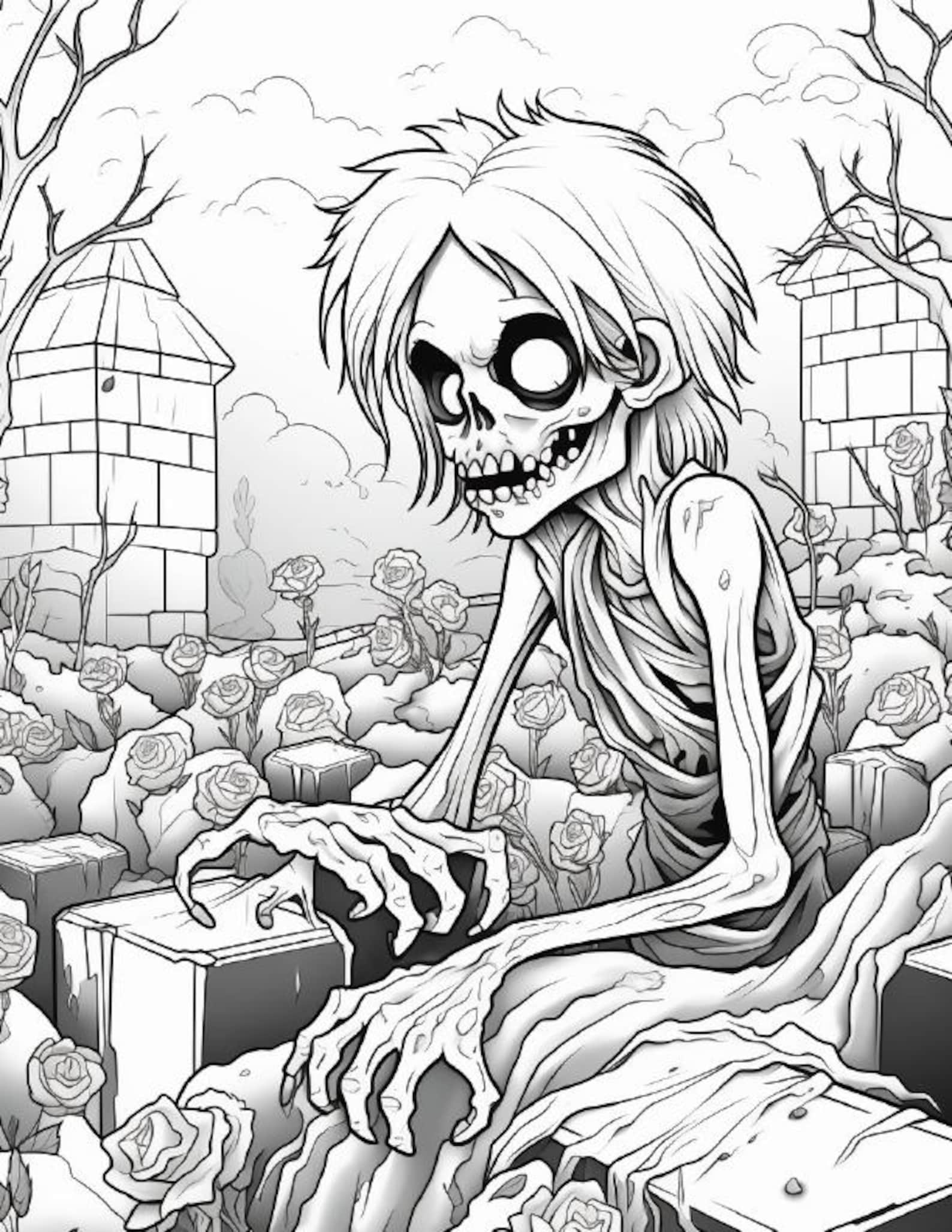 50 Halloween Coloring Pages Printable Digital Instant Download PDF Best ...