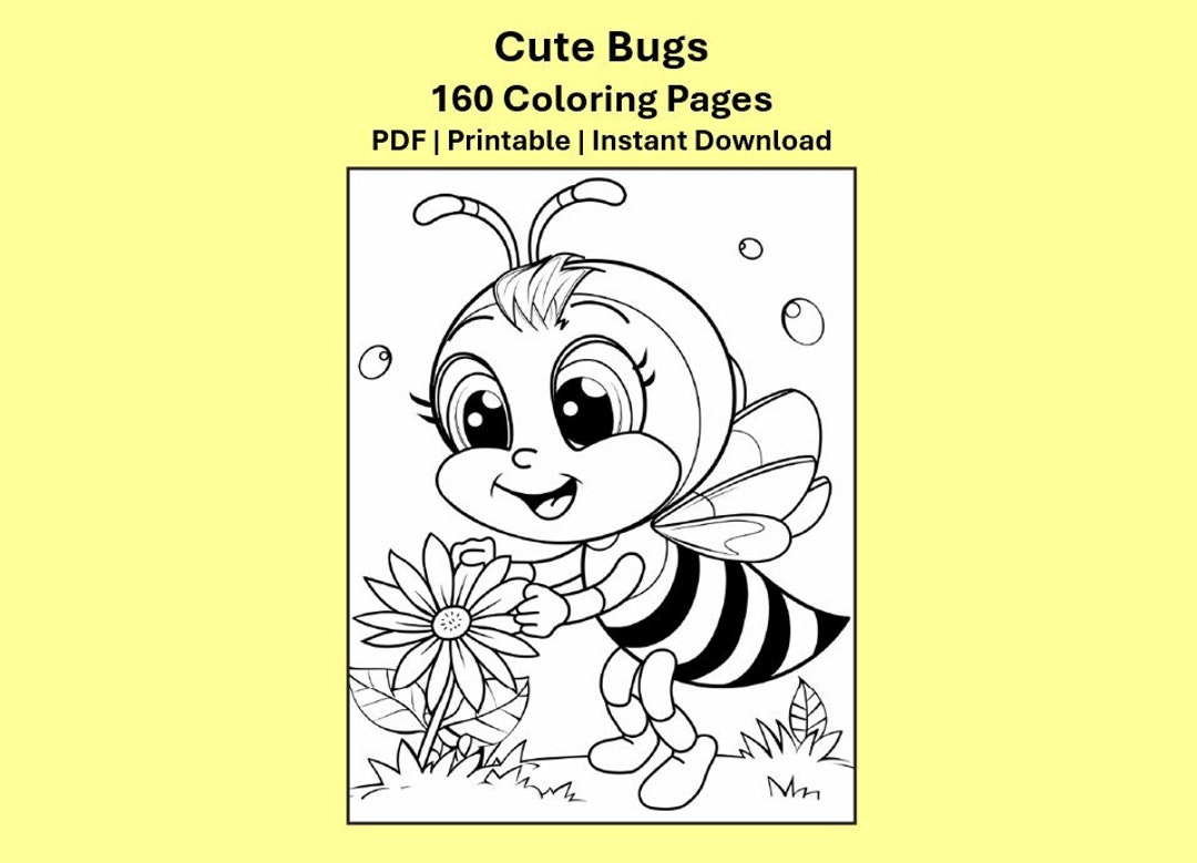 Best Seller 160 Cute Bugs Coloring Pages Adult and Kid Coloring Pages ...