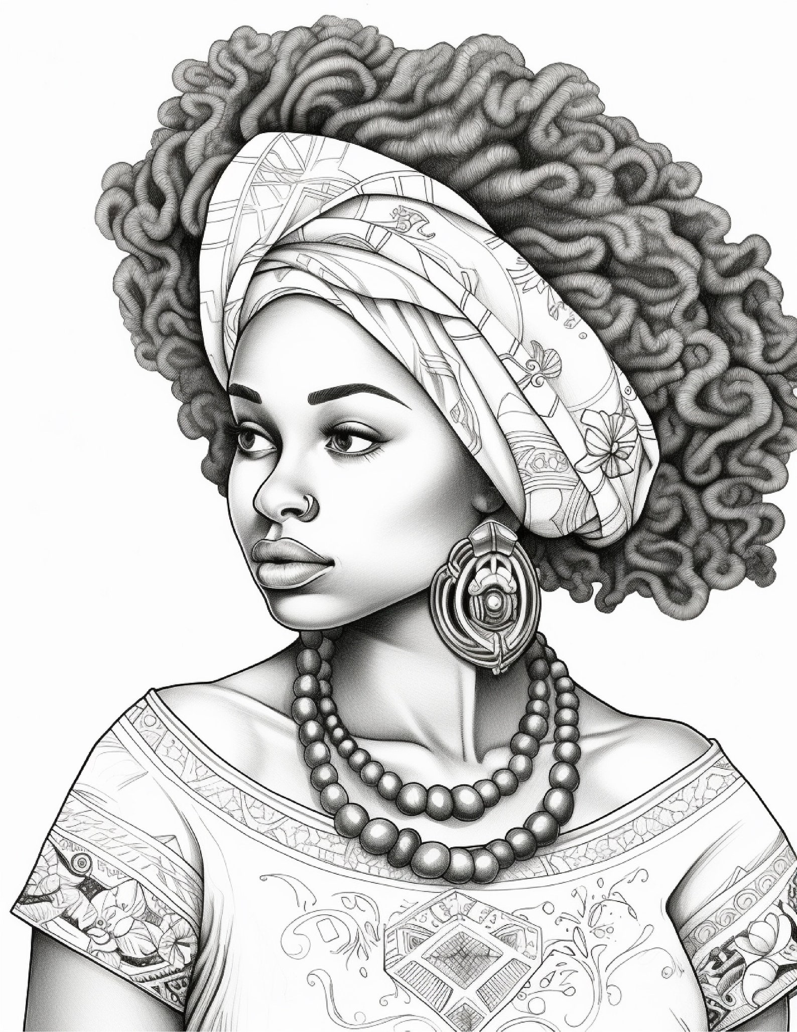 130 Beautiful Women Coloring Book Pages for Kids and Adults Printable ...