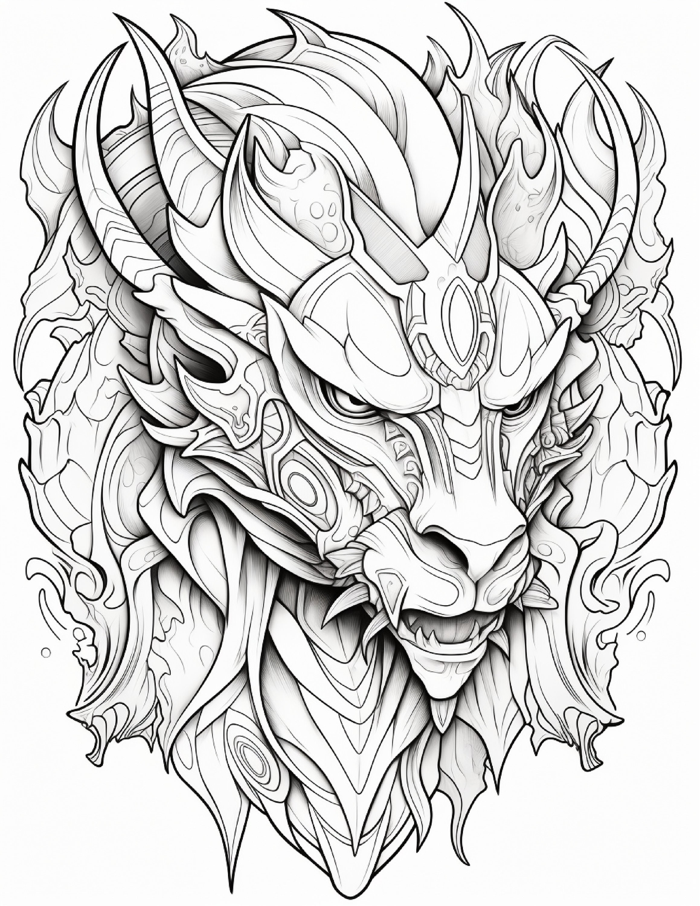 200 Dragon Coloring Pages Fantasy Dragon Adults and Kids Coloring Page ...